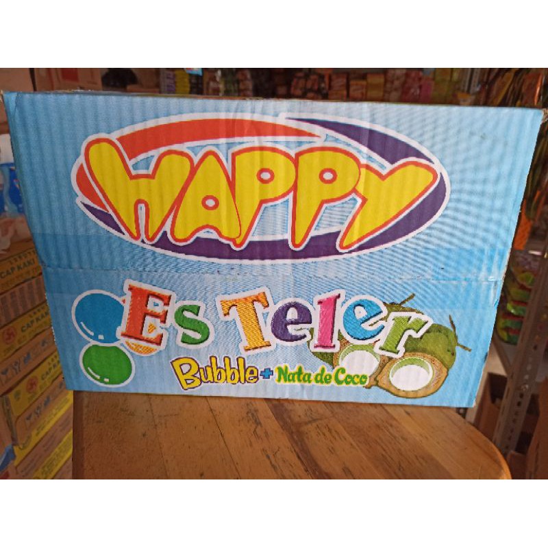 Jual Happy Es teler Minuman Rasa Es Teler Gelas Isi 24 Pcs | Shopee ...