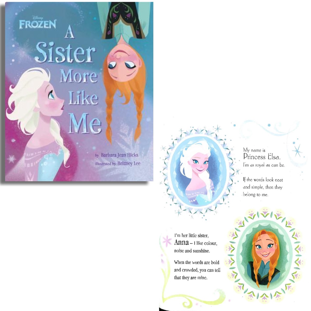 Jual A Sister More Like Me Disney Princess Frozen Elsa Anna Picture ...