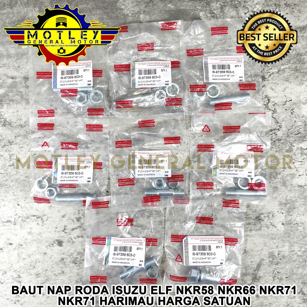 Jual BAUT NAP NUP HAP HUB RODA STUD AXLE SHAFT ISUZU ELF NKR58 NKR66 ...