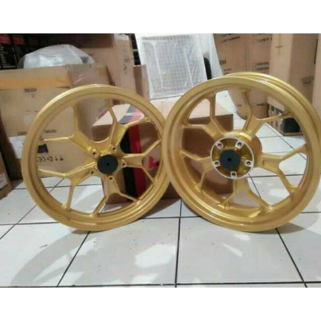 Jual velg rossi new vixion triple disk paket lengkap | Shopee Indonesia