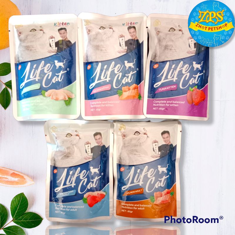 Jual MAKANAN KUCING LIFE CAT SACHET 85GR | Shopee Indonesia
