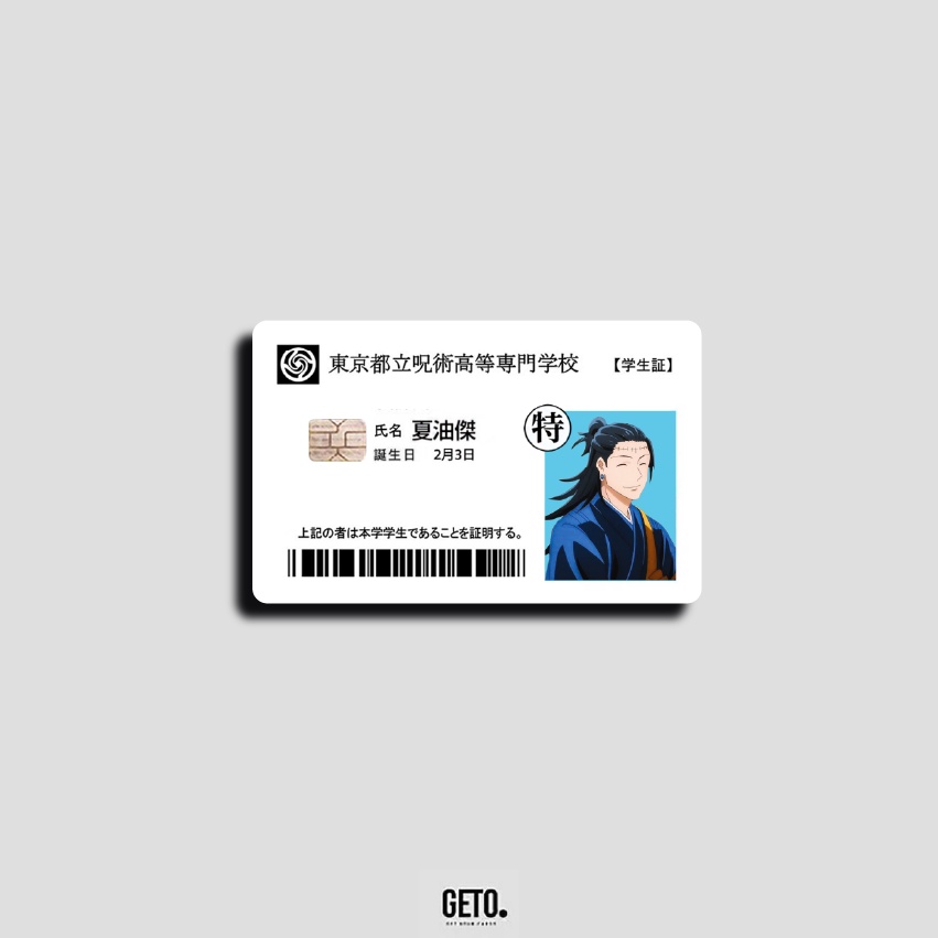 Jual Stiker Sticker Skin Kartu Atm Anime Jujutsu Kaisen 0 ID CARD ...