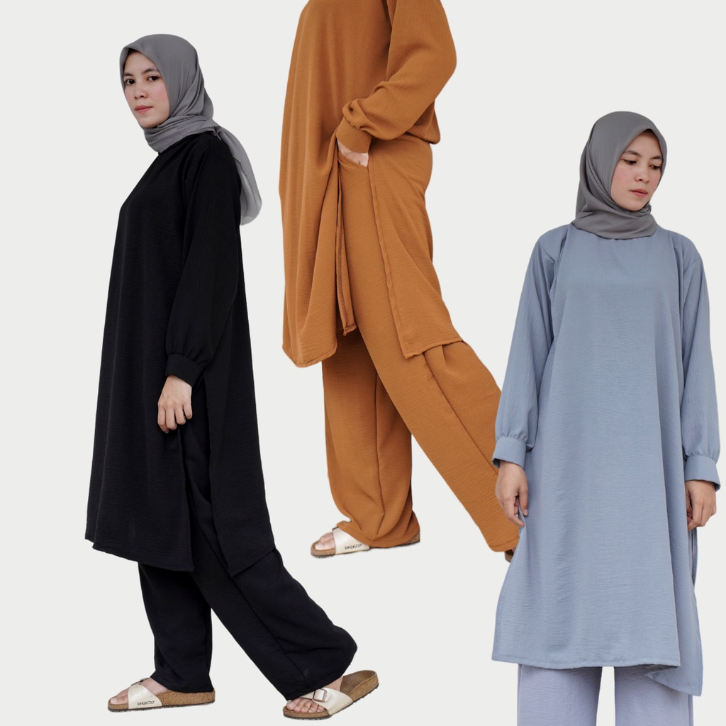 Jual ONE SET CRINKLE AIRFLOW/ ONESET CRINKLE | Shopee Indonesia
