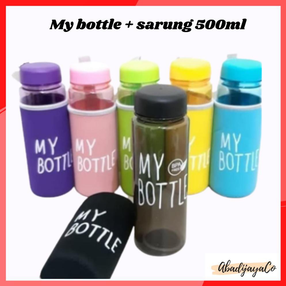 Jual GROSIR WARNA RANDOM Botol Minum 500Ml Bahan Pet Anti Pecah + Free ...