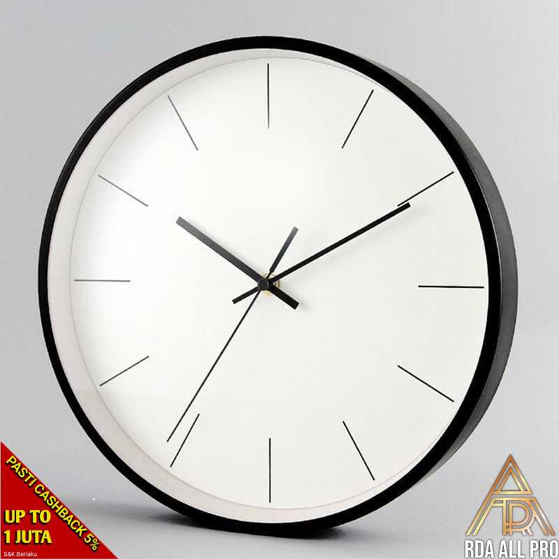 Jual Jam Dinding Bulat Silent Movement Model Modern - H6589 | Shopee ...