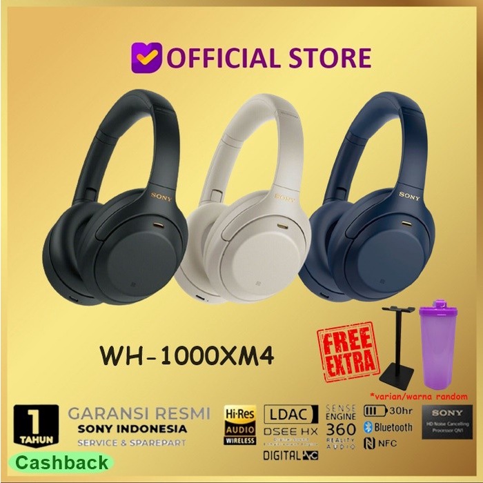 Jual Sony Wh-1000Xm4 Wireless Headphone Wh1000Xm4 Wh 1000Xm4 Wh1000 Xm4 - Hitam | Shopee Indonesia