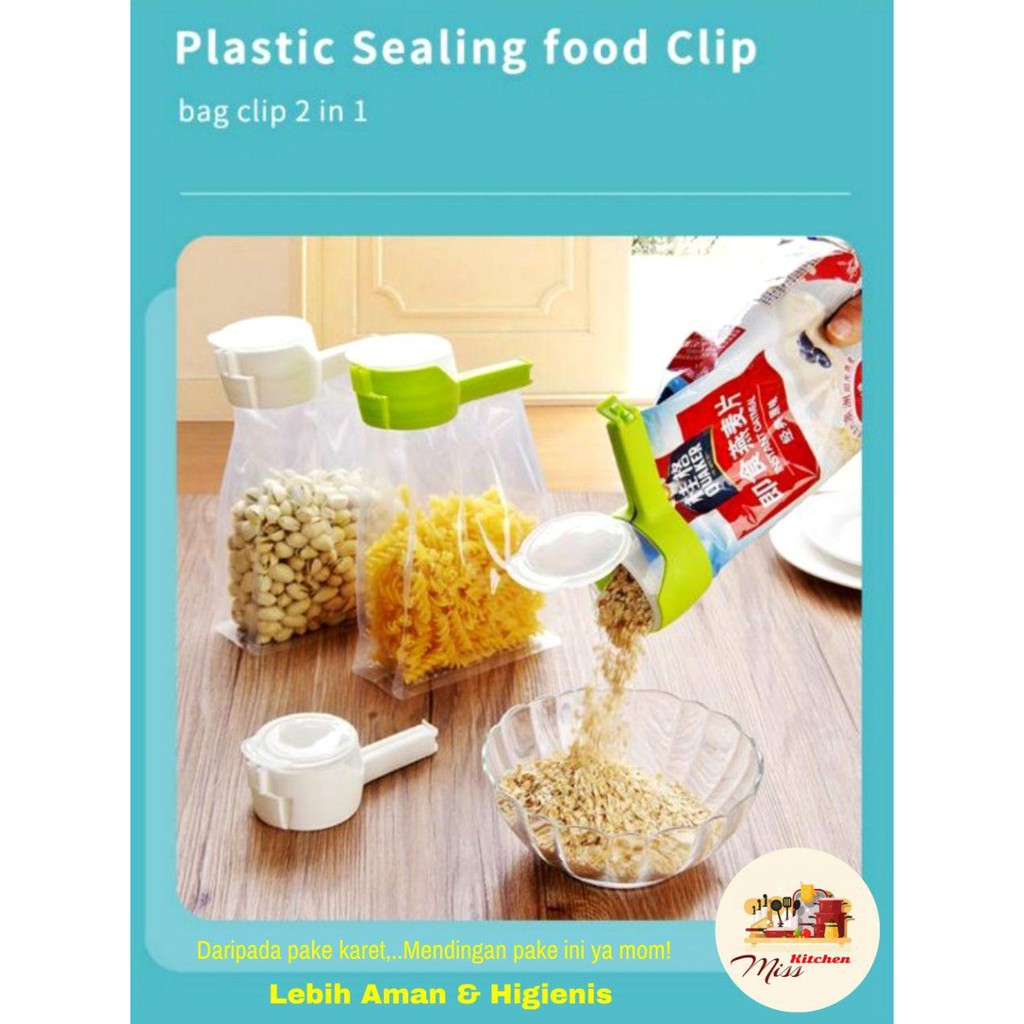 Jual HE-Utility Healthy Food Sealing Clip with Discharge Nozzle Plastic ...