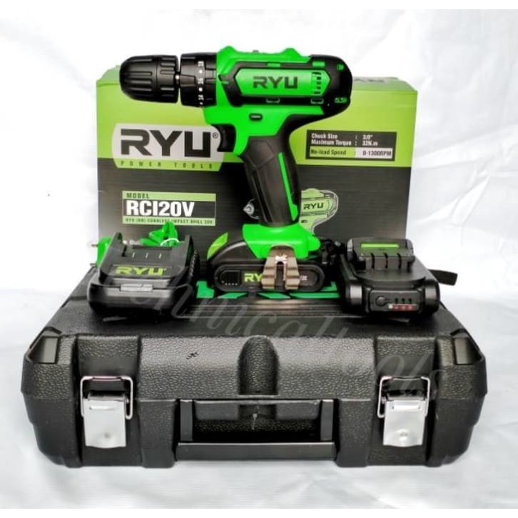 Jual Mesin Bor Baterai RYU Cordless 20 V RCI 20 V RCI20V | Shopee Indonesia