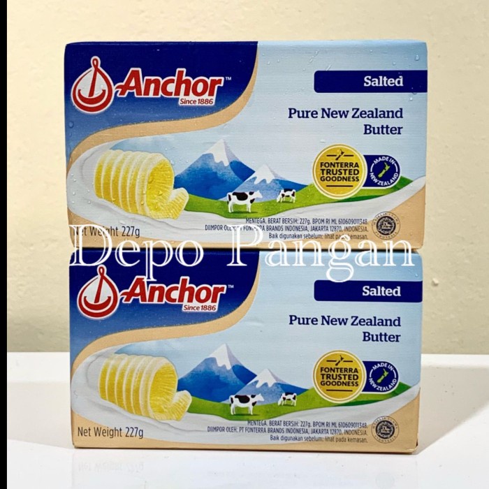 Jual ANCHOR BUTTER 227 GR / ANCHOR BUTTER SALTED / ASIN - HALAL ...