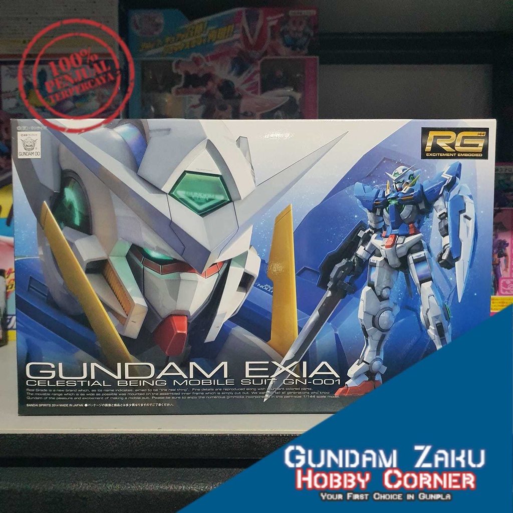 Jual RG GN001 GUNDAM EXIA BANDAI | Shopee Indonesia
