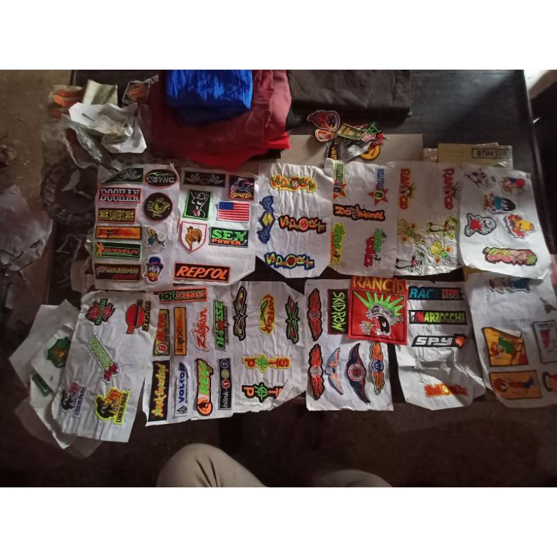 Jual bet atribut bordir bros timbul pangkat jabatan logo merk sekolah ...