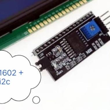 Jual LCD 16x2 Biru Blue 1602 SPI I2C Backpack Arduino uno Mega | Shopee ...