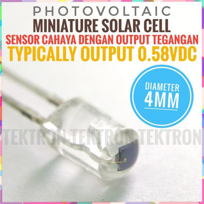 Jual Photovoltaic Miniature Solar Cell 0.58V sensor cahaya output ...