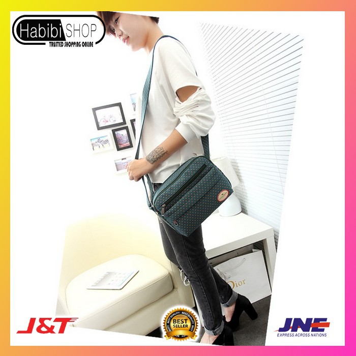 Jual Multipurpose Nylon Women Sling bag Tas Selempang ( SBPOL) HBB ...