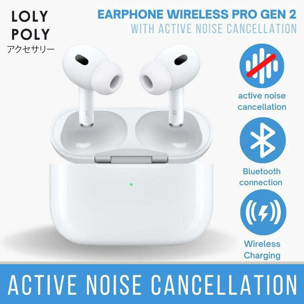 Jual Lolypoly Earphone TWS Earpod Pro Gen 2 Support Wireless Charger ...