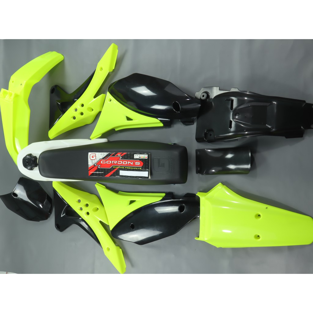 Jual Body set klx gordon stabilo flow flo fluo Kawasaki | Shopee Indonesia