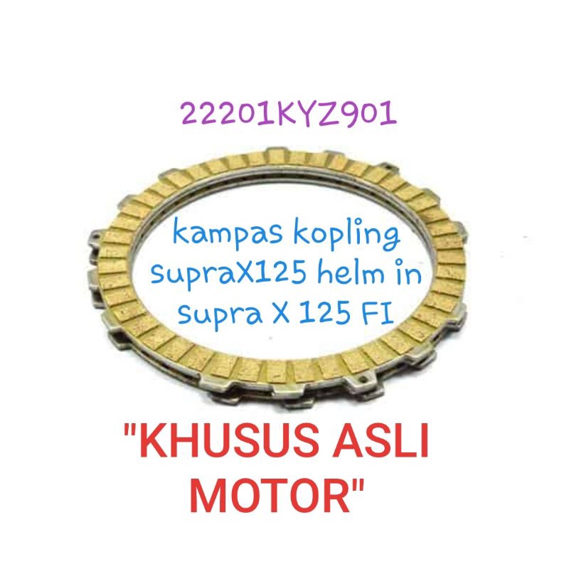 Jual AHM kampas kopling, Plat kopling KYZ, original, supra X 125 helm ...