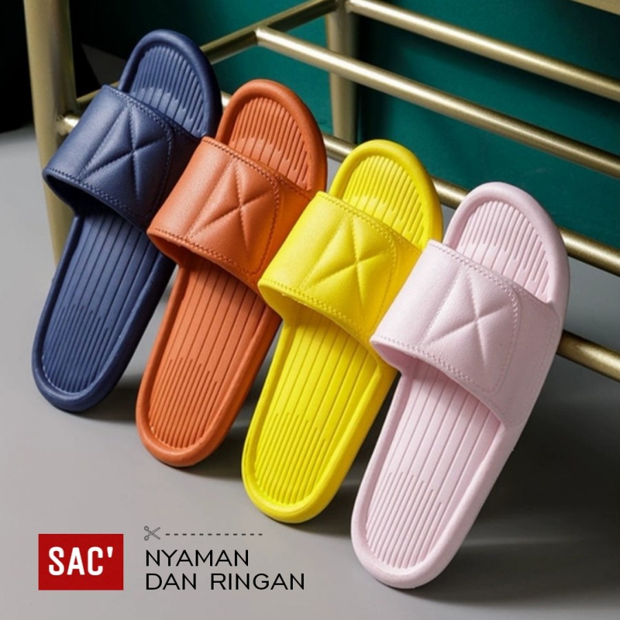 Jual 𝙎𝘼𝘾' SHANGRILA Slipper EVA Soft Sandal Rumah Pria Wanita Slop ...