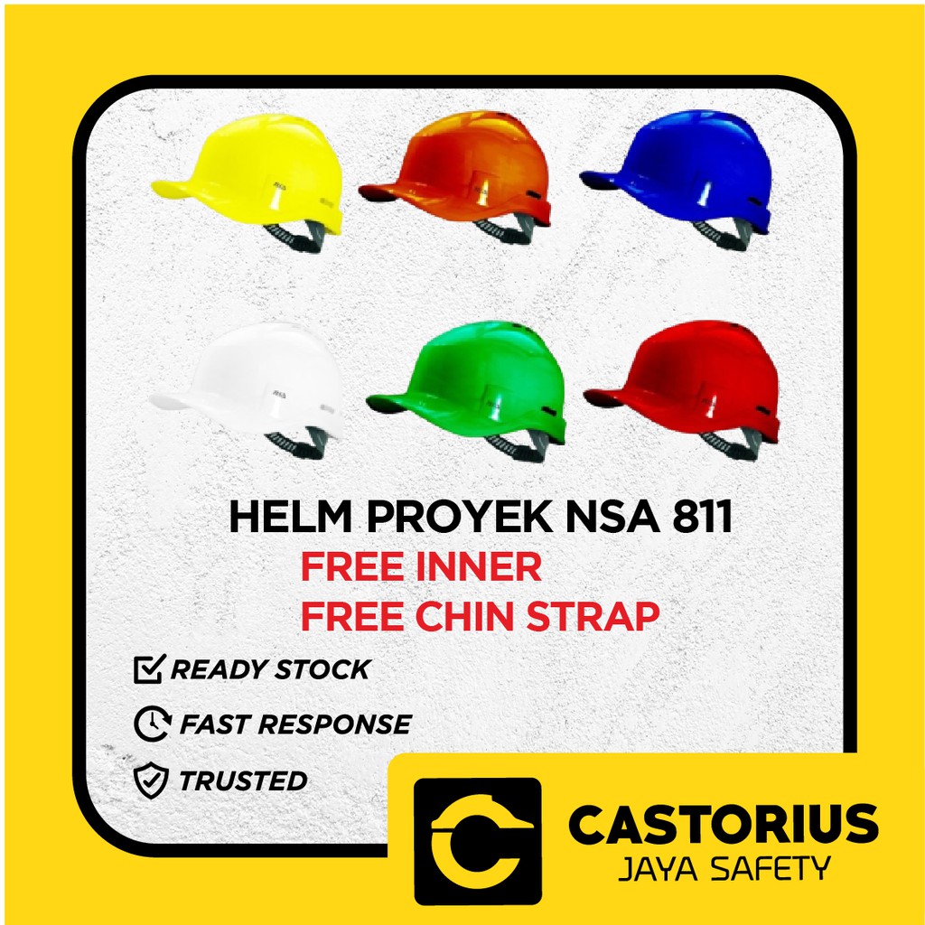 Jual HELM PROYEK HELM SAFETY HELM NSA VENTILASI STAZ-ON SNI INNER ...