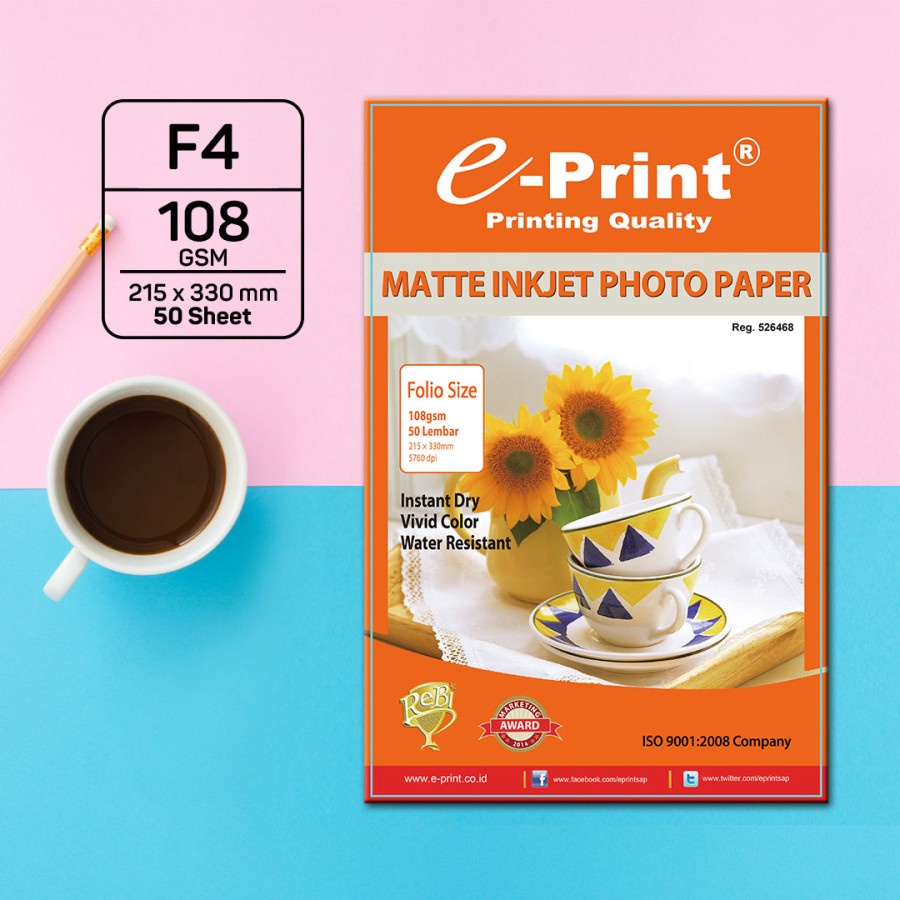 Jual e-Print Matte Inkjet Photo Paper & Double Sided Matte Inkjet Paper ...