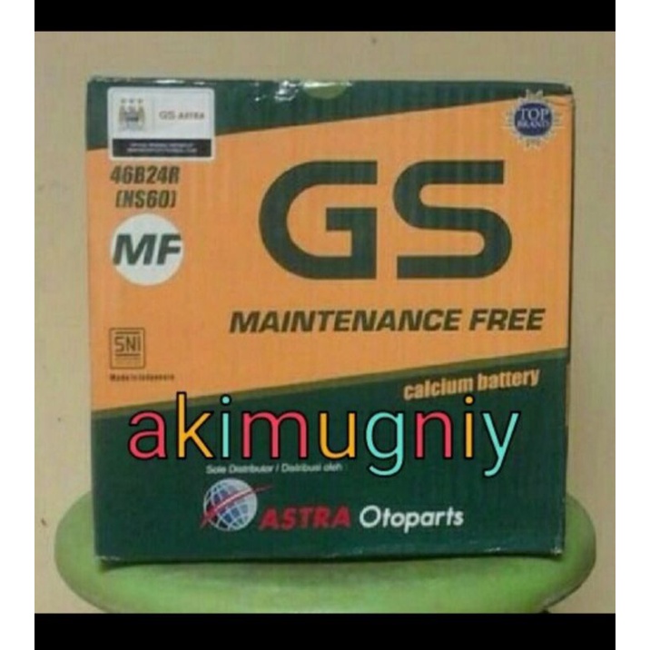 Jual aki gs Astra mf ns60 46b24r Avanza Xenia Terios rush apv sx4 | Shopee Indonesia