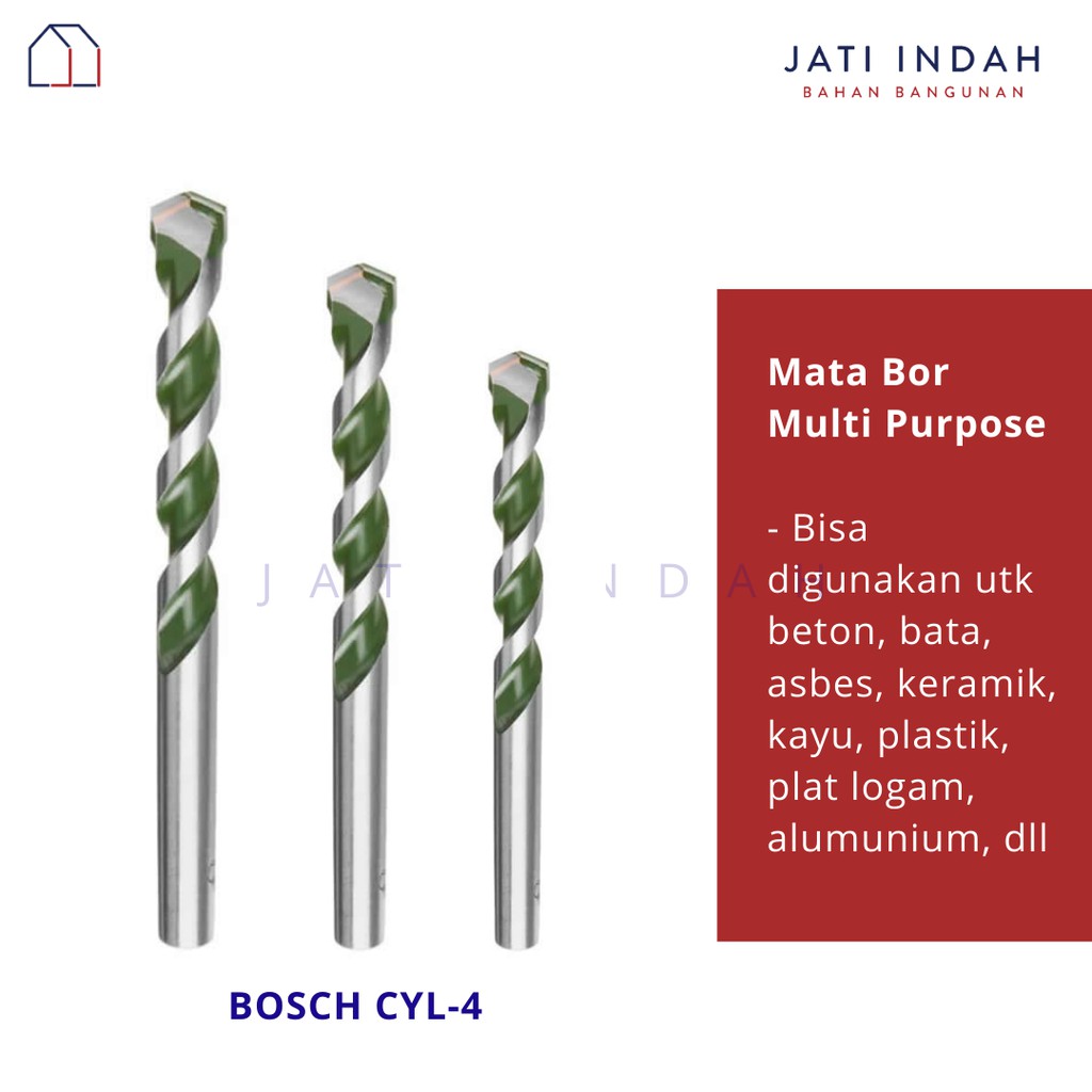 Jual MATA BOR BOSCH CYL-4 MULTI PURPOSE UKURAN 3 4 6 8 10 12 mm BETON ...