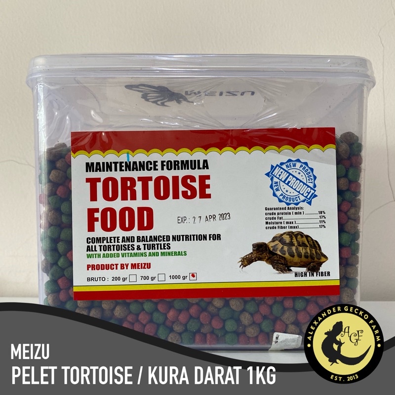 Jual Meizu Torto Food 1kg / Pelet Makanan Kura Darat Tortoise Sulcata ...