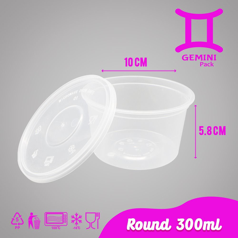 Jual THINWALL MANGKOK ROUND MAKAN PLASTIK 300ML 25Pcs/BULAT BOWL CUP PUDING | Shopee Indonesia
