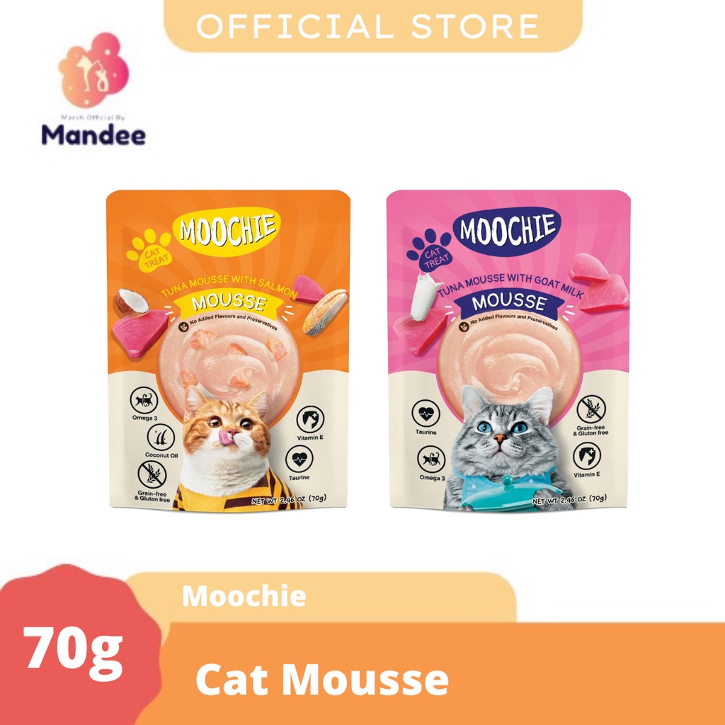 Jual [PETSUPPLIES] MOOCHIE CAT MOUSSE WETFOOD UNTUK KUCING KITTEN ADULT ...