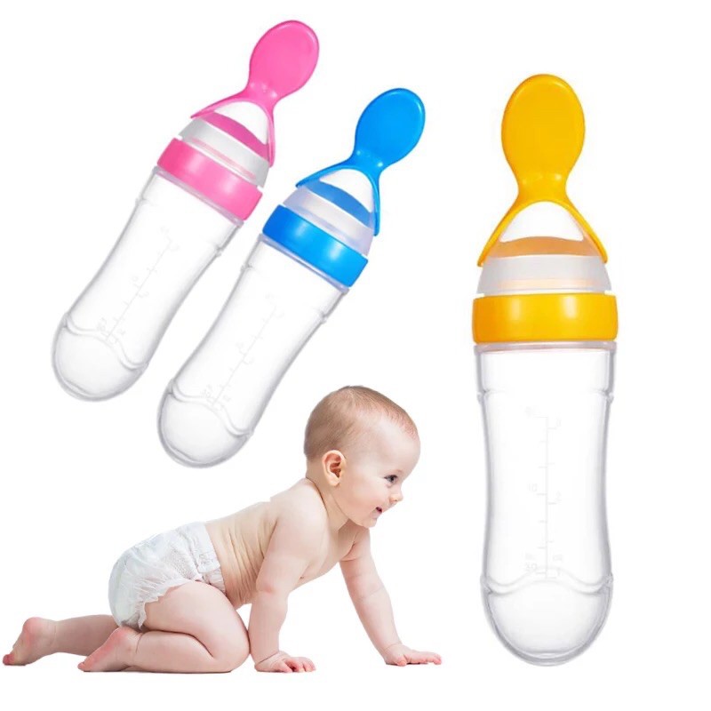 Jual Botol Sendok Makan Bayi Silicone | Shopee Indonesia