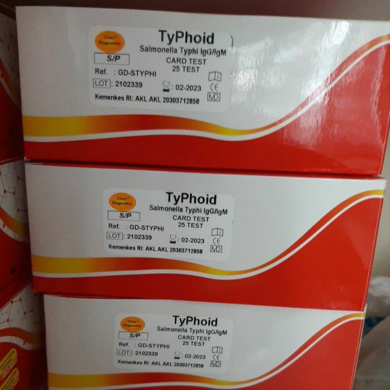Jual rapid Typhoid card glory 25 test | Shopee Indonesia