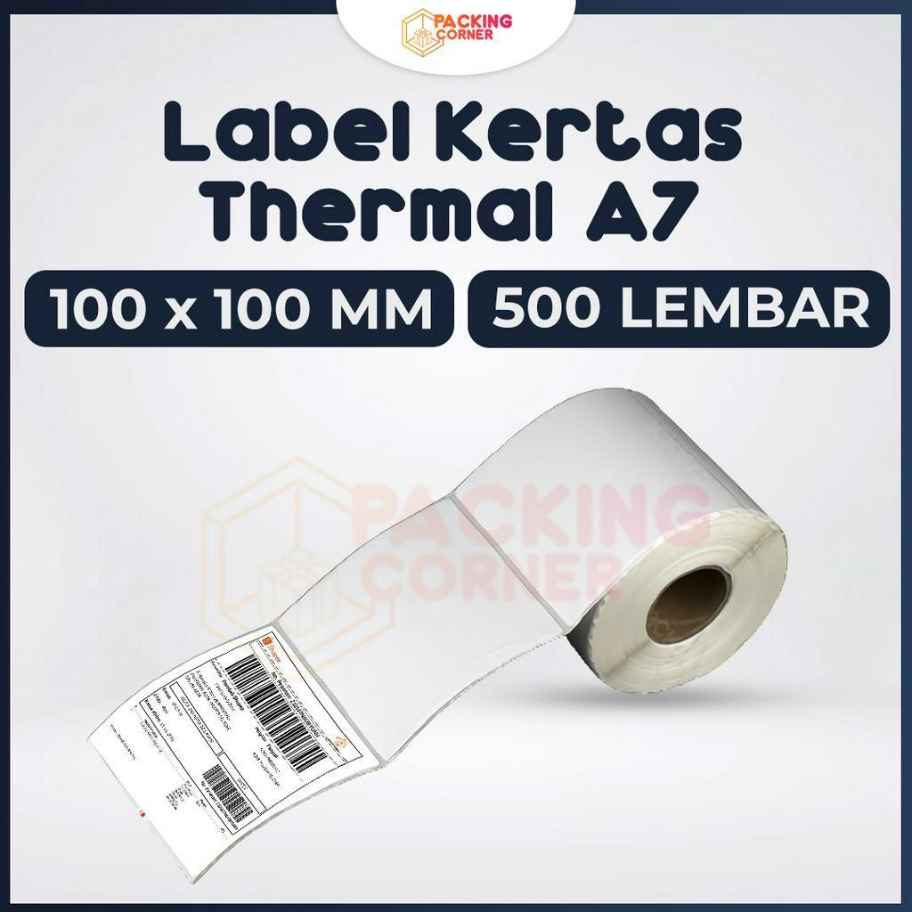 Jual Label Barcode Kertas Sticker Thermal Resi Olshop 100X100 100 x 100 mm 500 pcs | Shopee ...