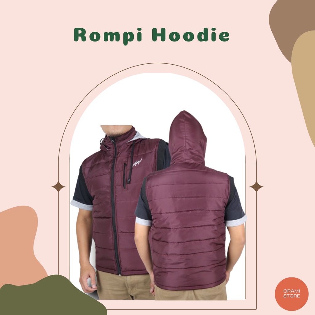 Jual Rompi Hoodie [BKR 117-122] Jaket Motor Pria Rider Rompi dan Kupluk ...