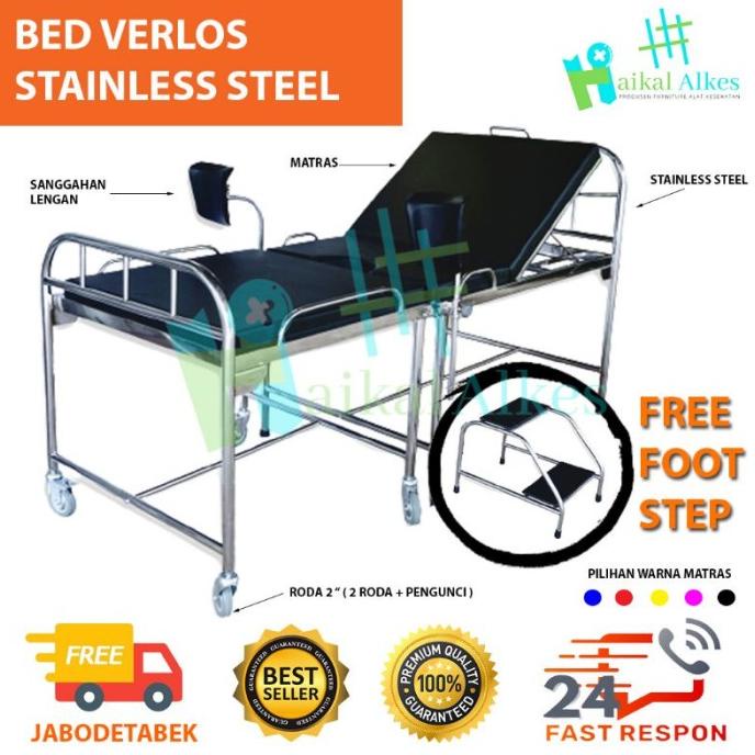Jual Bed Partus/ Verlos Bed (Stainless) | Shopee Indonesia
