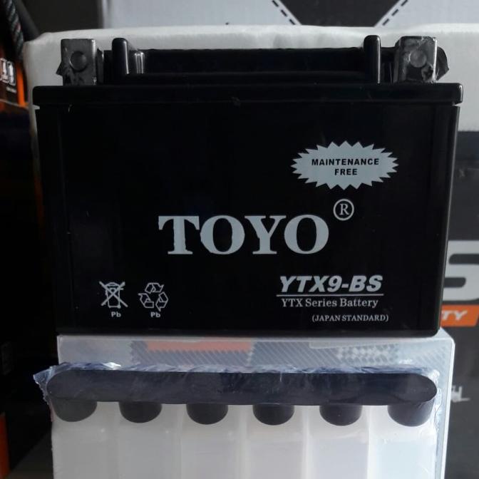 Jual Aki Accu motor YTX9-BS TOYO untuk KTM DUKE, Piaggio Zip, Ninja 250fi langgengb4 dijamin ...