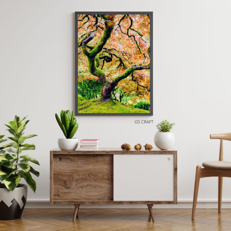 Jual Frame Kayu Canvas Dinding Tema Pohon Ukuran 50x80cm | Shopee Indonesia