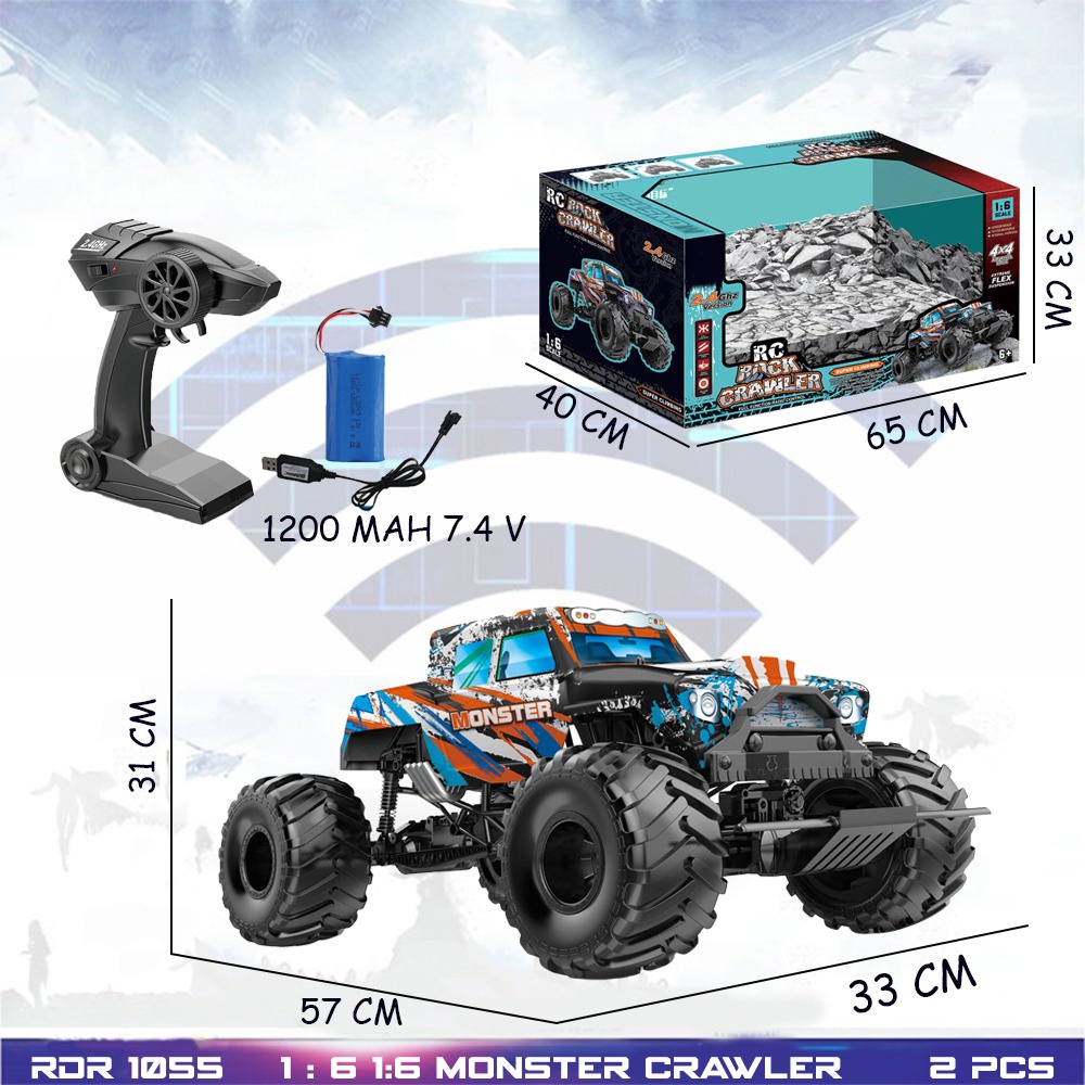 Jual RDR1055 Warna RC Rock Crawler Offroad Monster Truck Mainan Anak ...