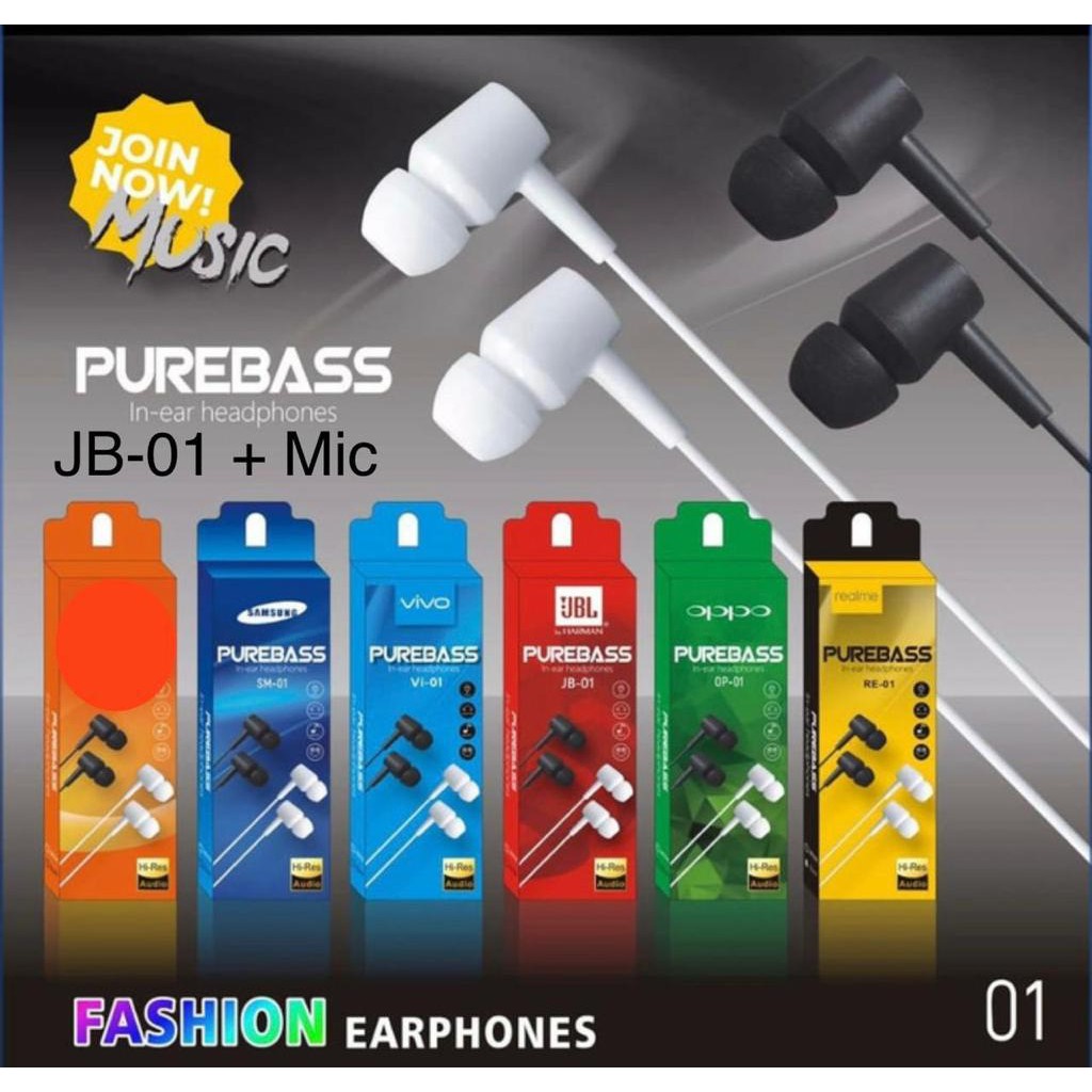 Jual Handsfree / Hf JB01 JBL Pure Bass Superbass Powerfull Bass ...