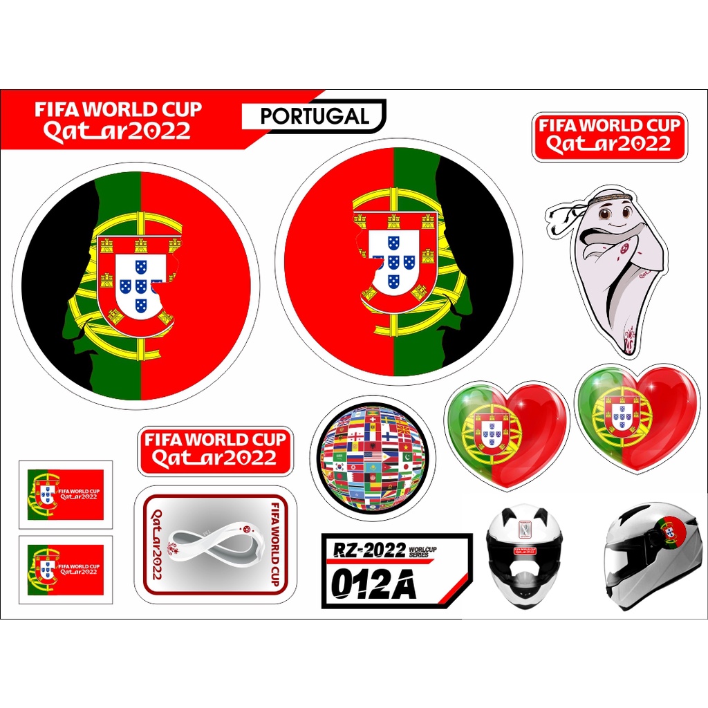 Jual Sticker Piala Dunia 2022 Sticker Peserta Piala Dunia Sticker Piala ...