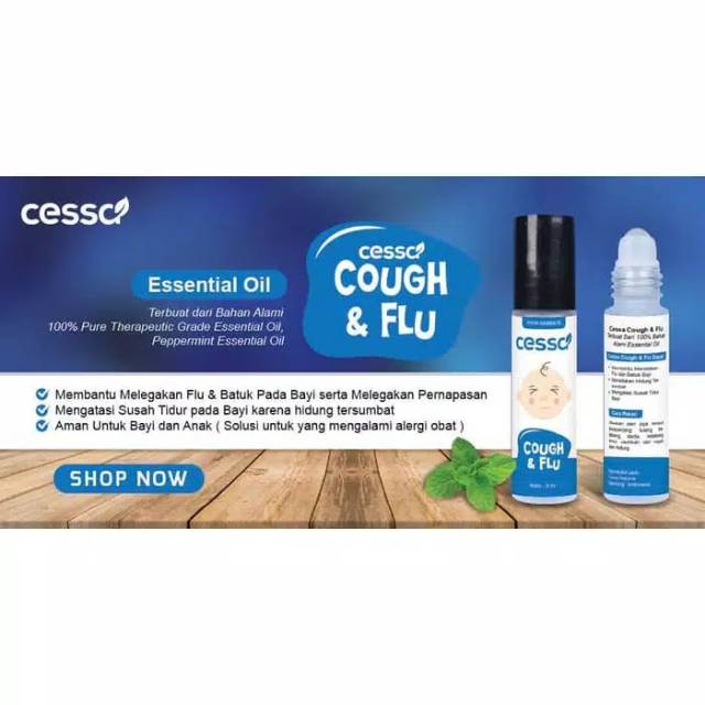 Jual Cessa Baby Cough & Flu Essential OilKhusus untuk bayi 0 bulan - 3 tahun | Shopee Indonesia