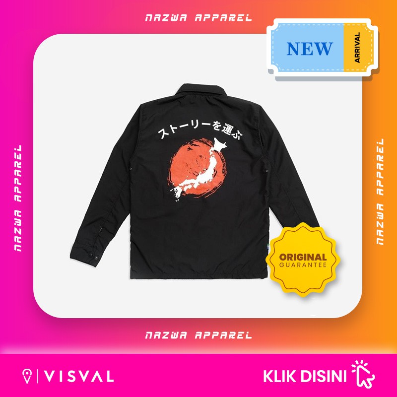 Jual JAKET VISVAL OSAKA COACH JACKET BLACK | Shopee Indonesia