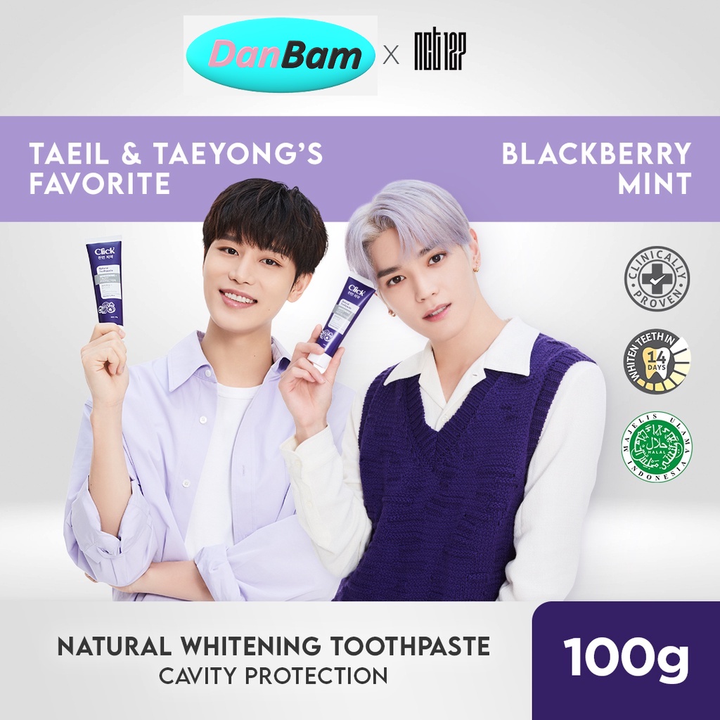 Jual Click Natural Toothpaste Whitening + Cavity Protection Pasta Gigi ...