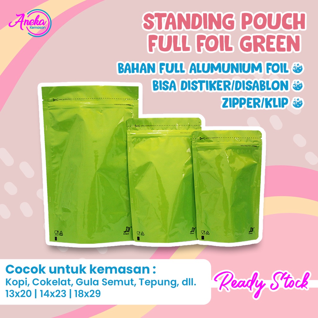 Jual (1 PACK ISI 10 PCS) Standing Pouch Alumunium Foil 13x20 Kemasan ...