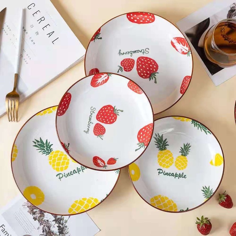 Jual Piring Keramik Motif Korea Variasi 20cm | Shopee Indonesia