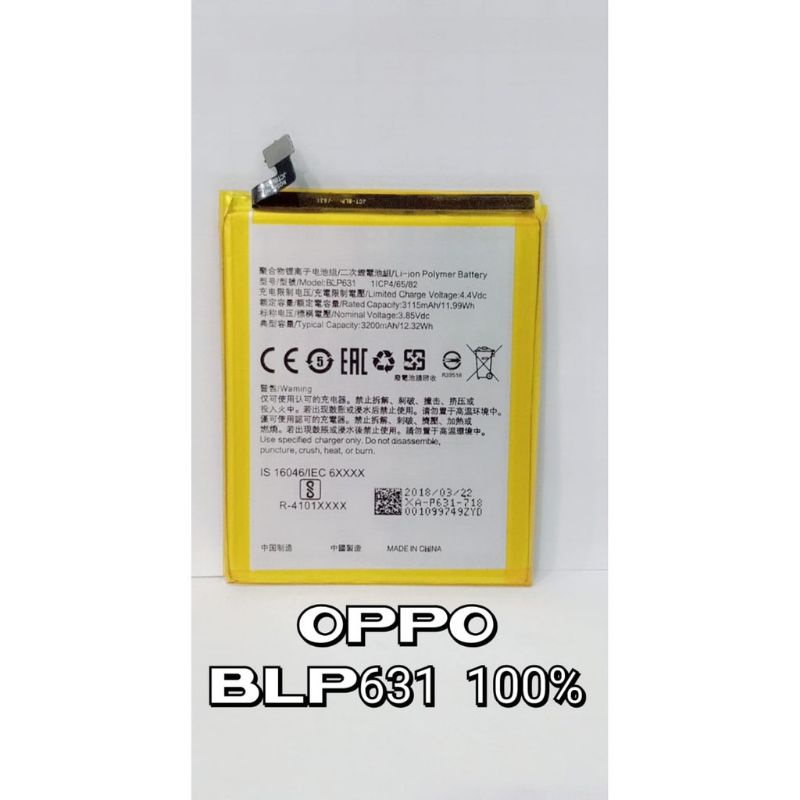 Jual BLP631- Baterai Batre Batrei Battery For OPPO F5 YOUTH CPH1725 BLP631ORIGINAL Model BLP-631 ...