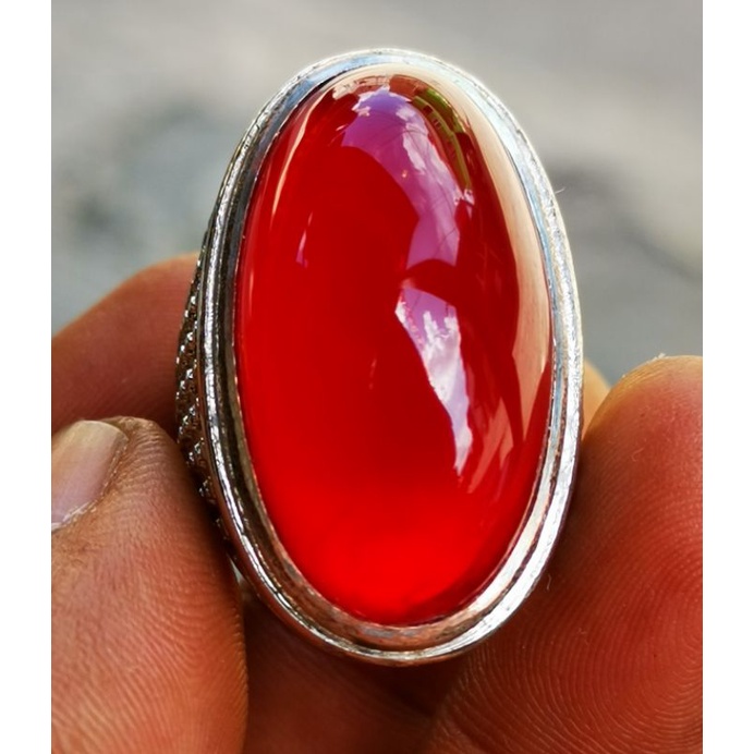Jual Batu asli natural Red baron chalcedoni crystsl | Shopee Indonesia