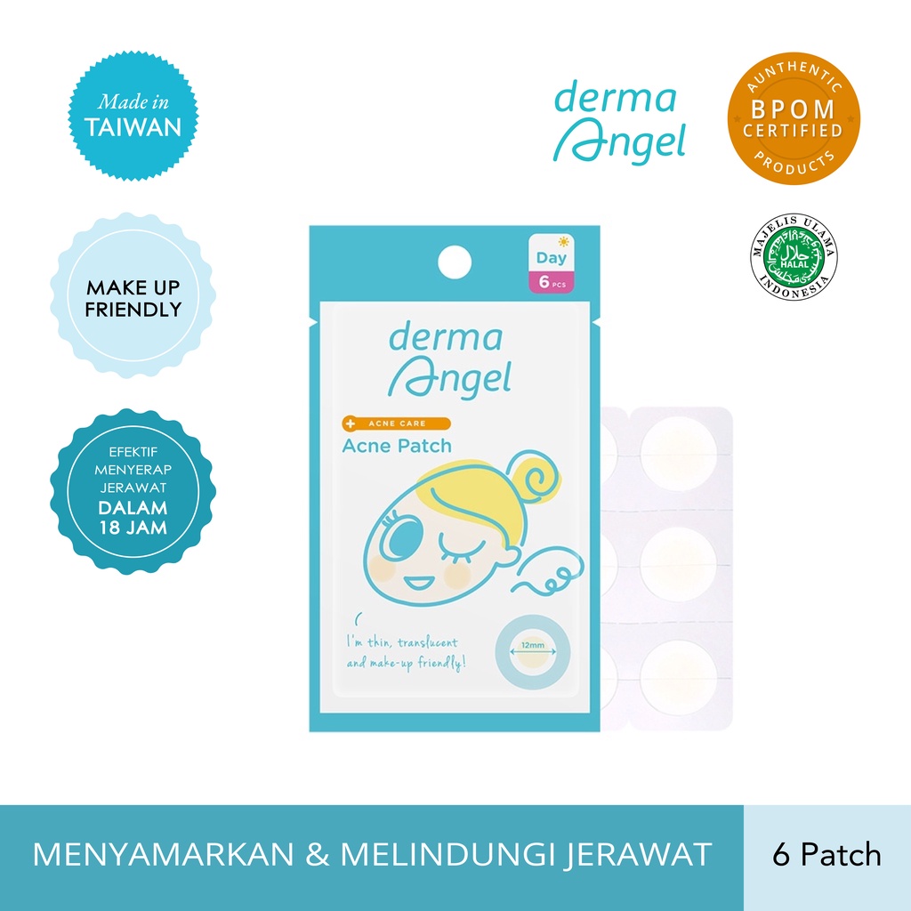 Jual Derma Angel Acne Patch Day: Isi 6 Patch | Plester Jerawat ...