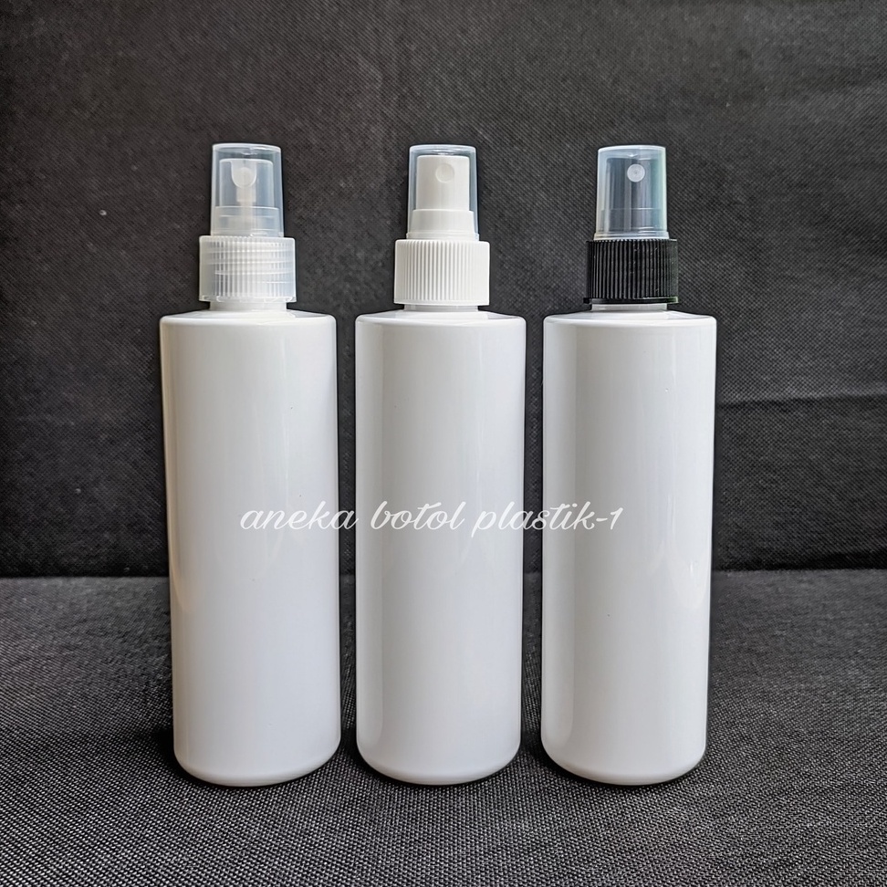 Jual botol spray 250ml putih model rf botol plastik 250ml tutup spray ...