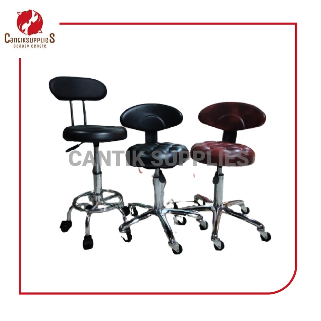 Jual Stool Hidrolik/ Kursi Salon Hidrolik Bulat / Barstool Hydraulic ...