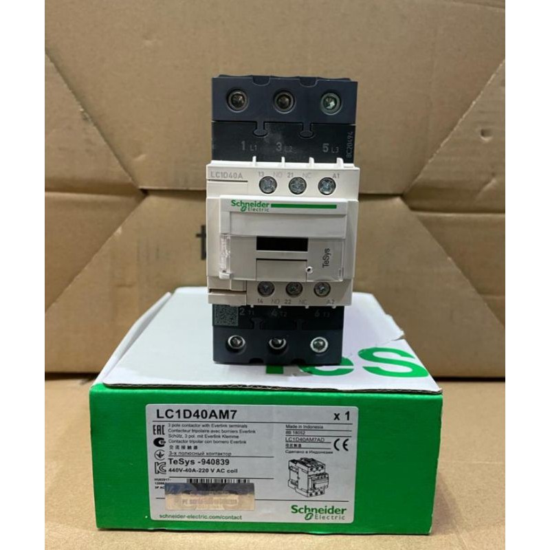 Jual Kontaktor LC1D40AM7 LC1D40M7 220V Schneider | Shopee Indonesia